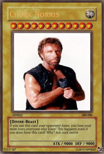 Chuck Norris Magic The Gathering Card