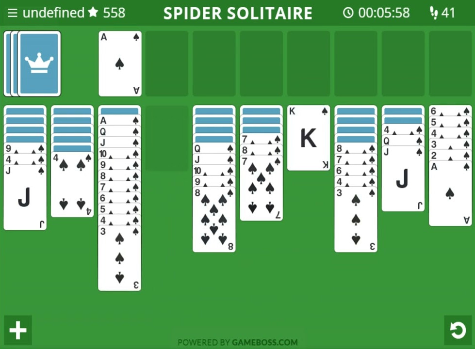 Igra Spider Solitaire (2) na Igre123